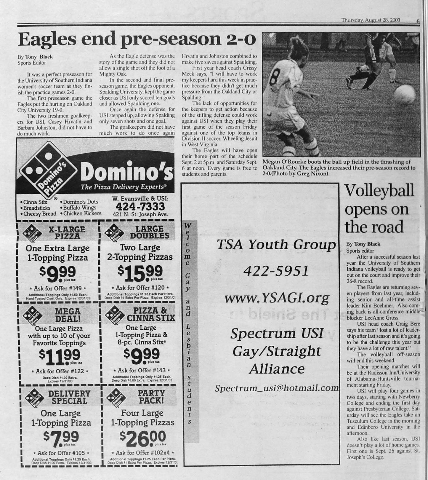 "The Shield" Student Newspaper (2003-08-28)