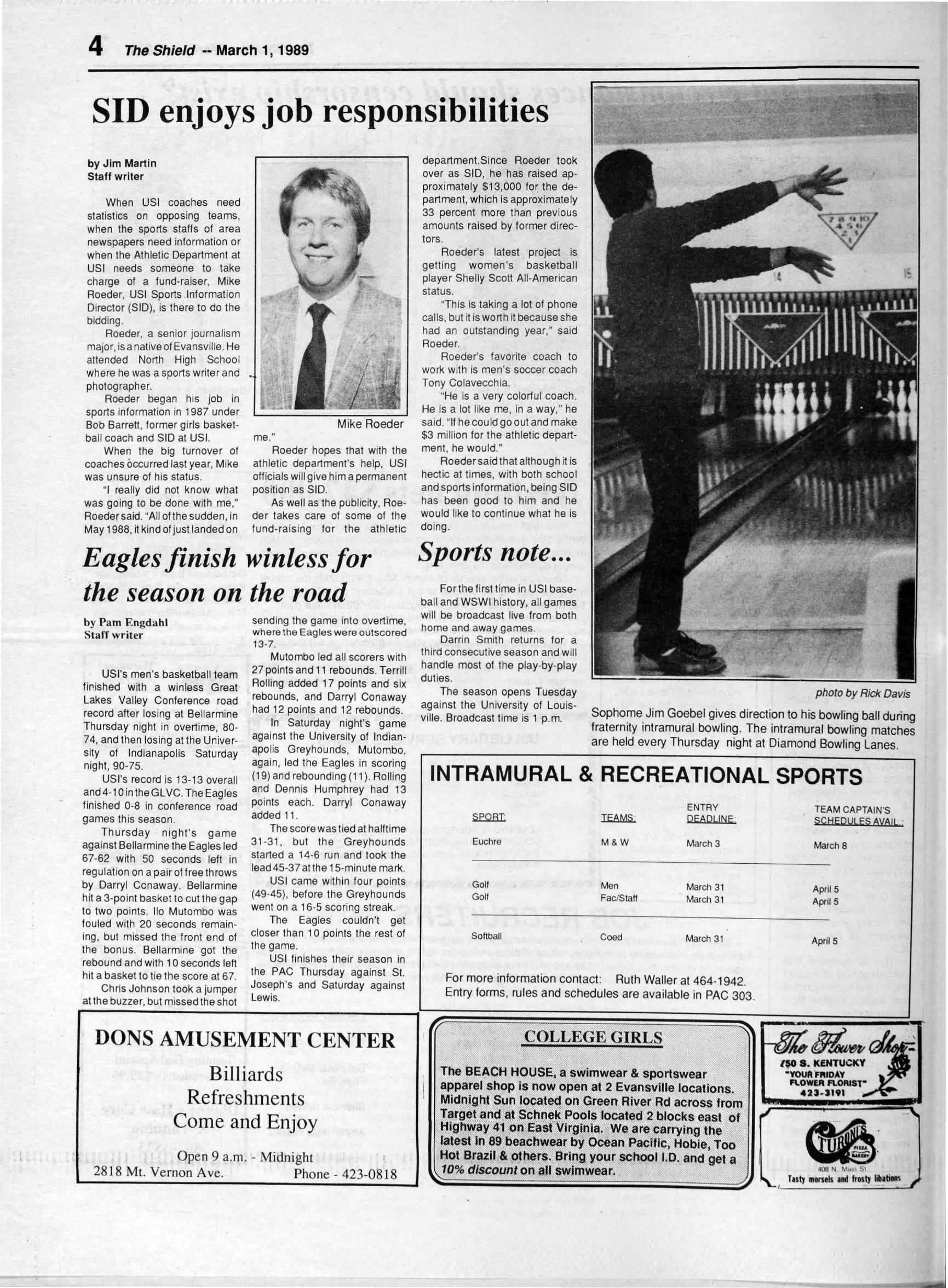 "The Shield" Student Newspaper (1989-03-01)