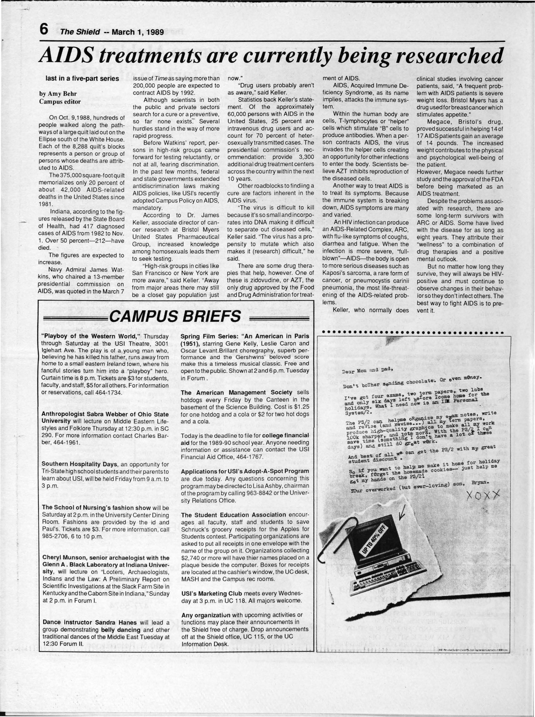 "The Shield" Student Newspaper (1989-03-01)
